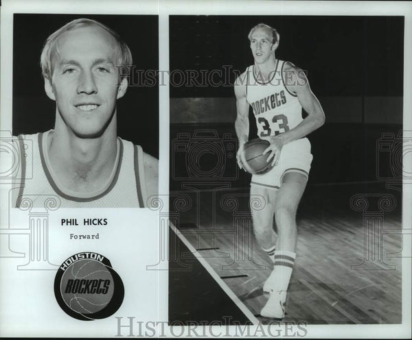 1976 Press Photo Houston Rockets' basketball player Phil Hicks - pis08 ...