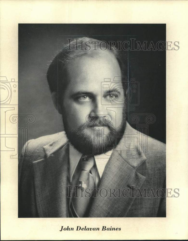 Press Photo John Delevan Baines, president of John D. Baines Propertie ...