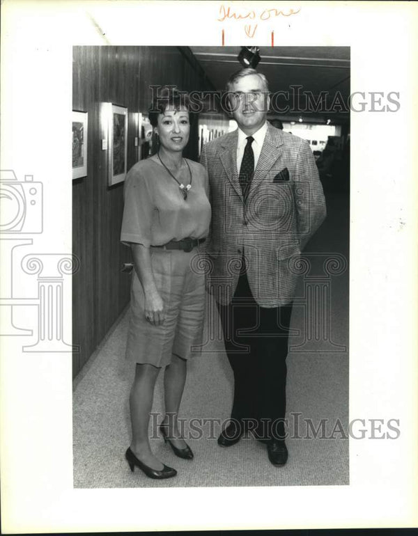 1991 Press Photo Nancy Busch, Rex Ball, See Us Through Our Imagination ...
