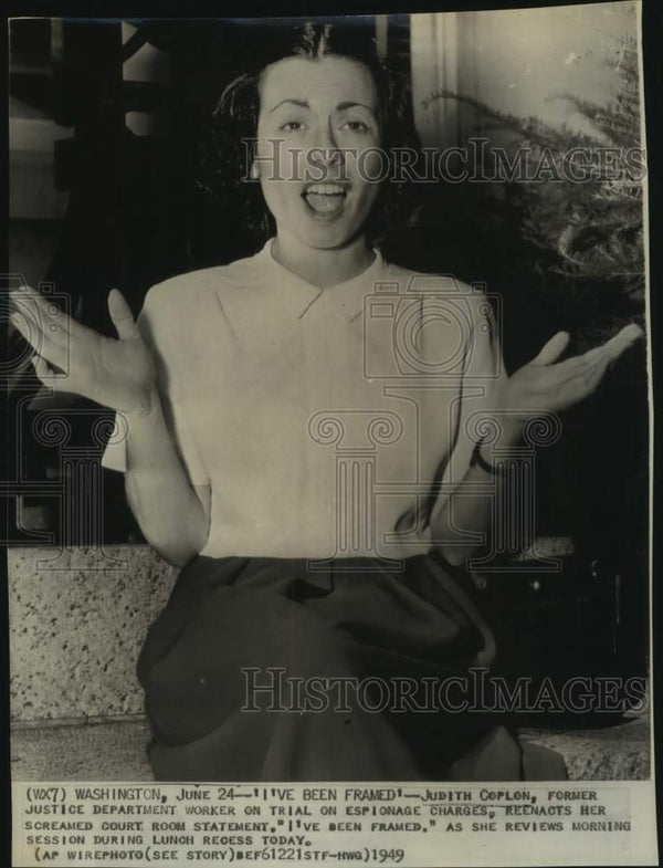 1949 Judith Coplon, Former Justice Department Worker at Court ...