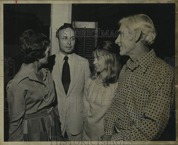 1975 Mr. and Mrs. Robert A. Keahey, Mr. and Mrs. Paul Clevengy chat ...
