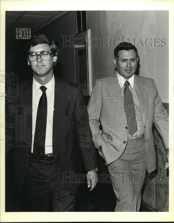 1985 Wayne Hampton, lawyer, & Milton Barrera - Historic Images