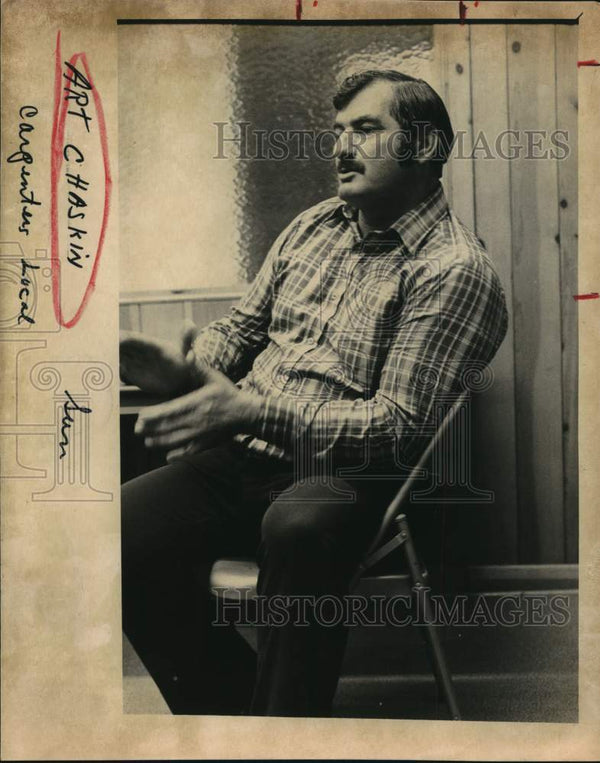 Press Photo Art Chaskin of Carpenters Local - sab03006 - Historic Images