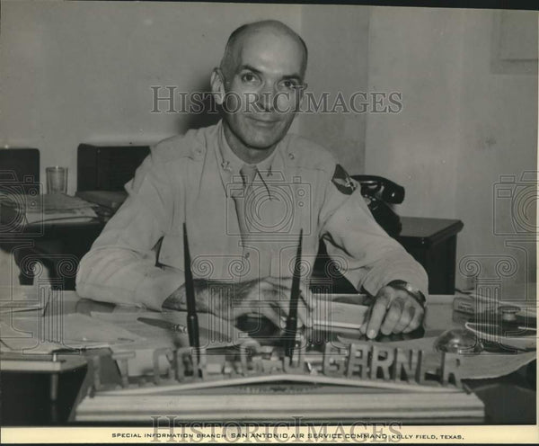 Lieutenant Colonel G. J. Garner sitting at his desk, Texas - Historic ...
