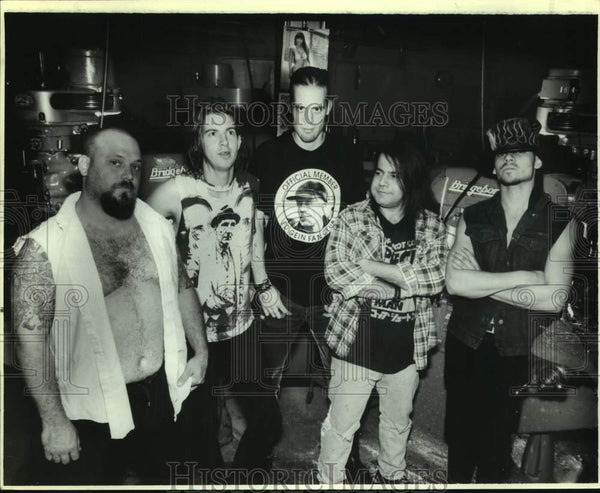 1993 Press Photo Five Members of the alternative rock band Evil Mother ...