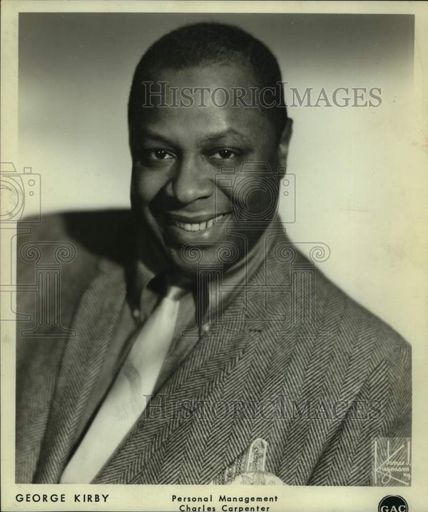 1968 George Kirby, jazz singer, musician, comedian and actor ...