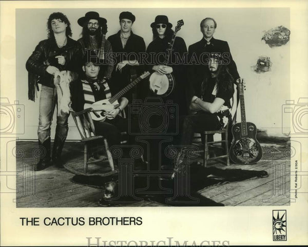 1993 Press Photo Seven Members of the band The Cactus Brothers - sap09 ...