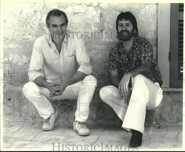 1980 Press Photo Wink Kelso and Richard Rosen, "Alice" Musical Creator ...