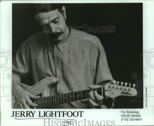 1995 Press Photo Jerry Lightfoot, Guitarist - sap20089 - Historic Images