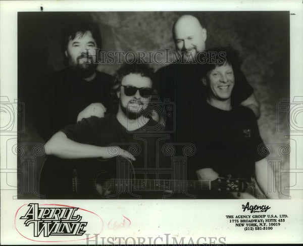 1998 Press Photo Four Members of the band April Wine, Entertainers - s ...