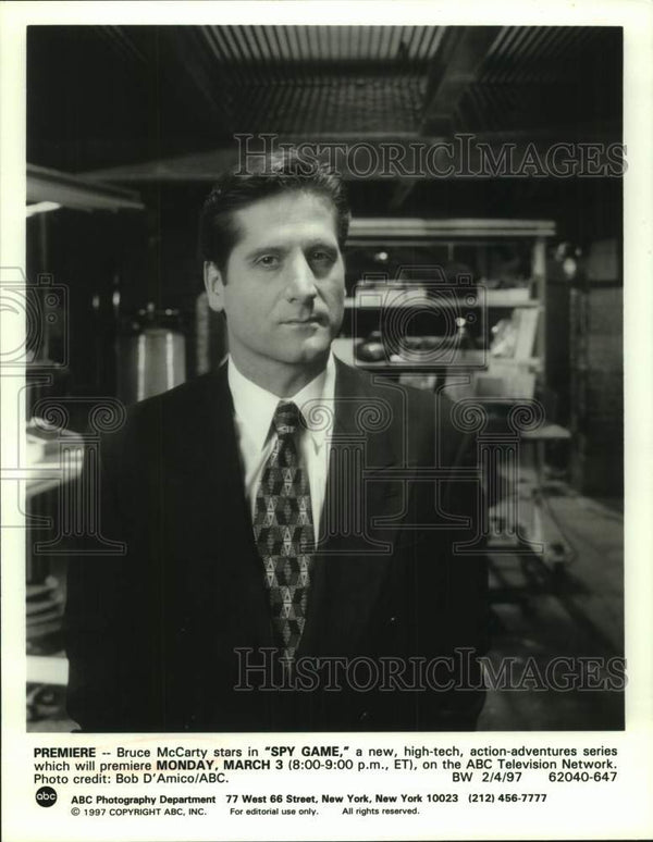 1997 Actor Bruce McCarty stars in "Spy Game" on ABC Television ...