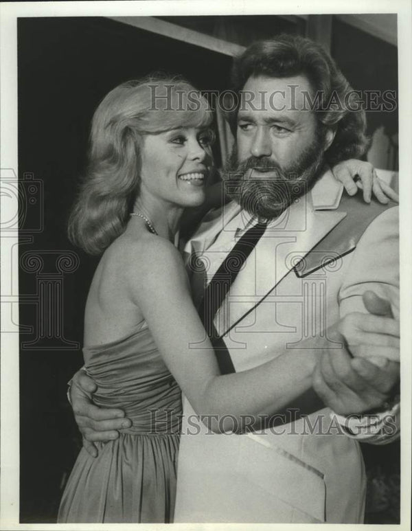 Actor Dan Haggerty with Actress dancing in show scene - Historic Images