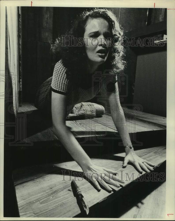 1973 Actress in Alone and In Danger Scene - Historic Images