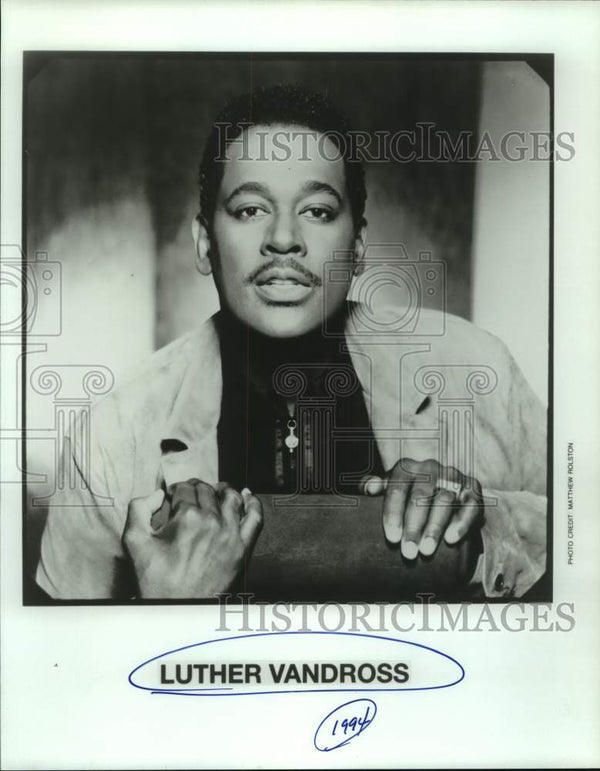 1994 Luther Vandross, soul singer, songwriter and record producer ...