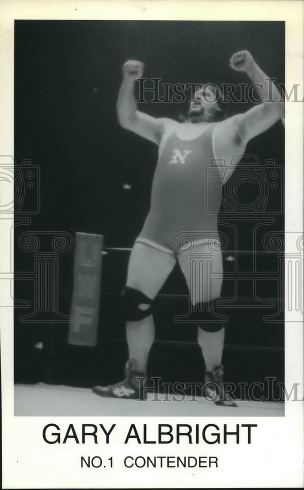 Press Photo Wrestler Gary Albright - sas01606 - Historic Images