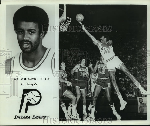 Indiana Pacers basketball forward Mike Bantom - Historic Images