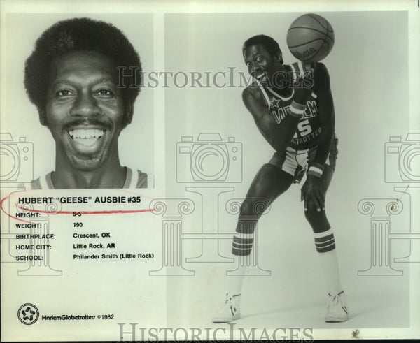 1982 Press Photo Hubert "Geese" Ausbie, Globetrotters Basketball Playe ...
