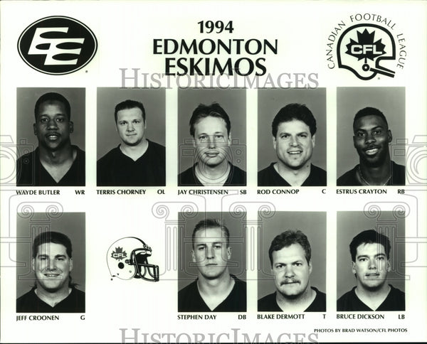 1994 Edmonton Eskimos football team mug shots - sas06732 - Historic Images