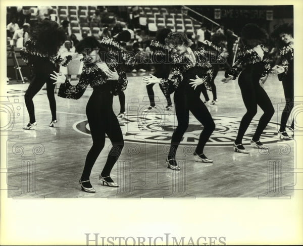 1983 "Quicksilver" Dance Team Performs on Basketball Court - Historic ...