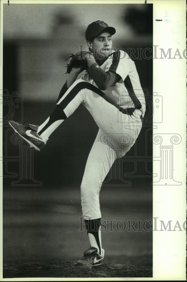1988 Jim Mathis, Jeff High School Baseball Pitcher at Game - Historic ...