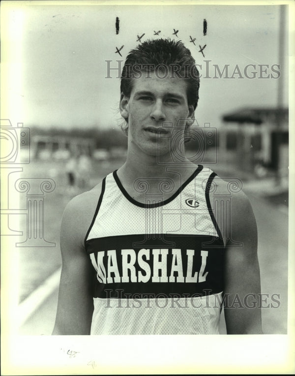 1988 Ronald Battaglia of Marshall High School Basketball at Track ...