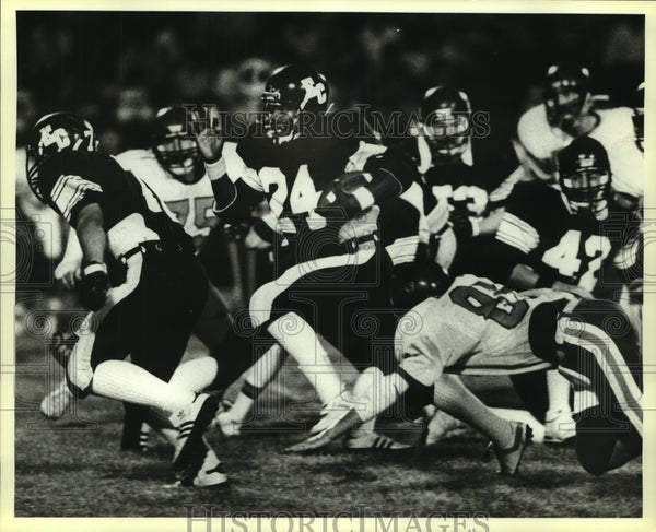 1984 East Central and McCollum High School Football Players at Game ...