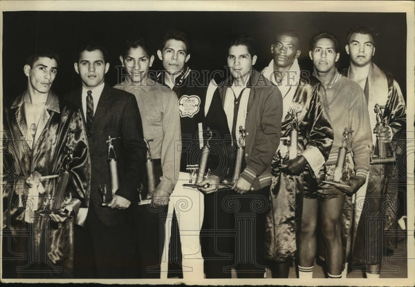 Press Photo Eight Golden Gloves boxing champions - sas09672 - Historic ...