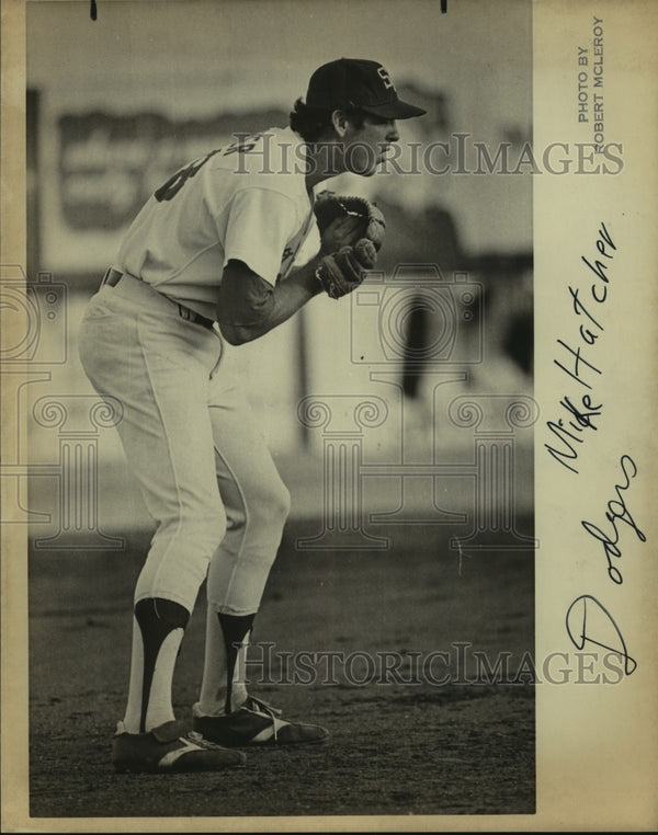 1978 Press Photo Mike Hatcher, Dodgers Baseball Player - sas11910 ...