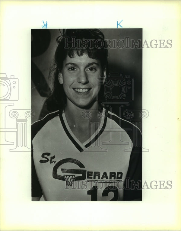 1987 Press Photo St. Gerard High basketball player Kim Maddox - sas120 ...