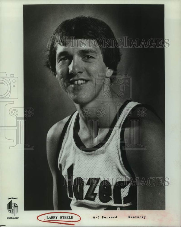 Press Photo Portland Trail Blazers basketball player Larry Steele - sa ...