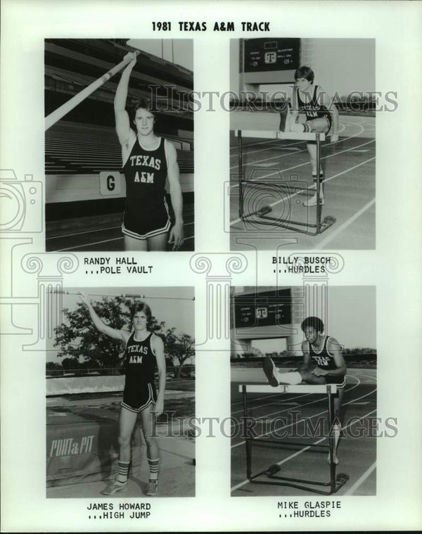 1981 Press Photo Texas A&M track and field athletes - sas16482 ...