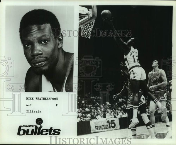 Washington Bullets Basketball Player Nick Weatherspoon Takes Lay-Up ...