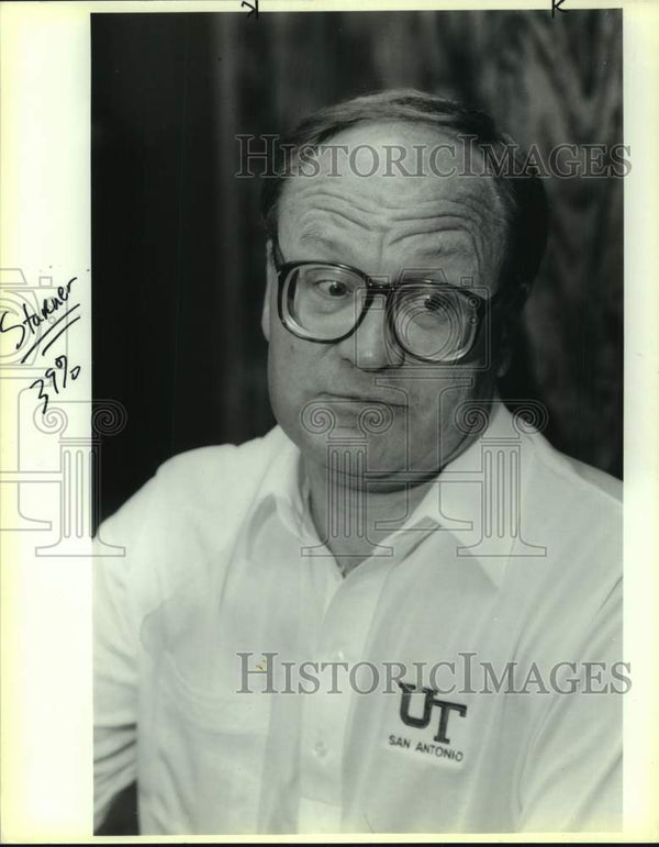 1990 Press Photo University of Texas San Antonio Basketball Coach Stu ...