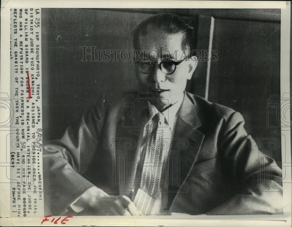 1957 Yuzo Kawachi, presiding judge over the William Girard trial ...