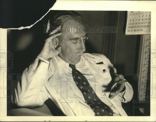Press Photo Senator Theodore F Green of Rhode Island at session of Con ...
