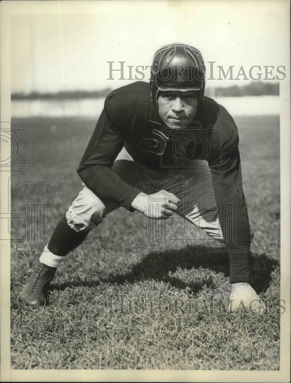 1936 Press Photo R.J. Morrell Jr Captain & Guard of Navy Football Team ...