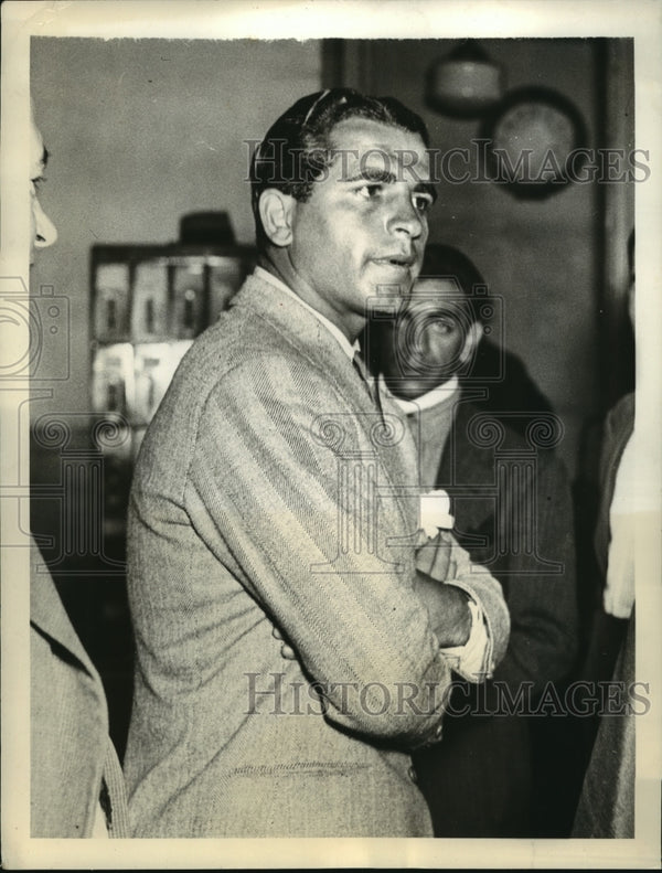 1937 Press Photo ex-boxer, actor Enzo Fiermonte in traffic court for s ...
