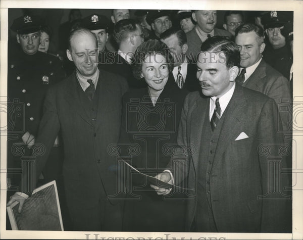 1944 Press Photo Governor Thomas Dewey Conceds to Roosevelt Election ...