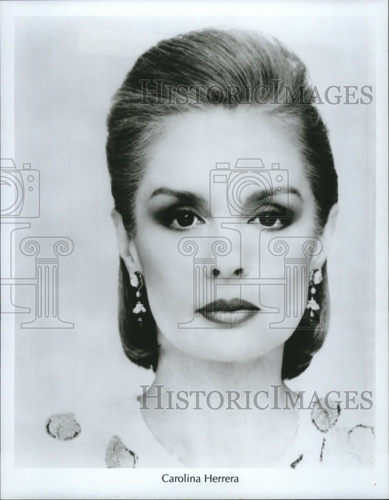 1991 Press Photo Fashion designers-Carolina Herrera - spa61121 ...