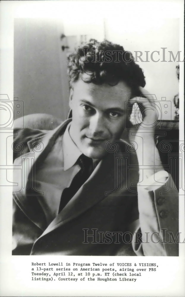 1988 Robert Lowell, poet in Program 12 of Voices & Visions - Historic ...