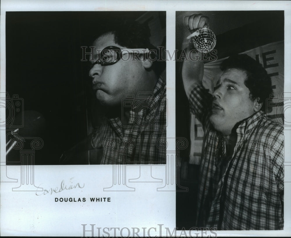 1984 Press Photo Comedian Douglas White - spb13219 - Historic Images