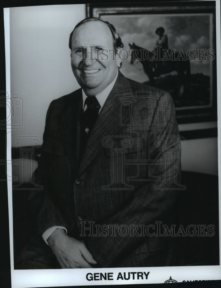 Gene Autry actor and California Angels owner - Historic Images