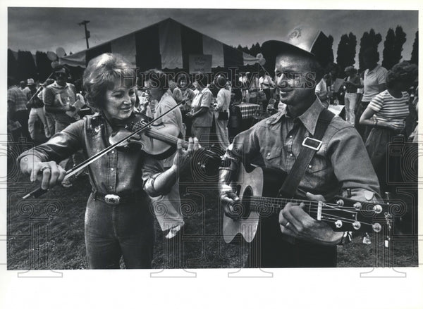 1982 Press Photo Musicians Patsy & Bud Mercer - spp62477 - Historic Images