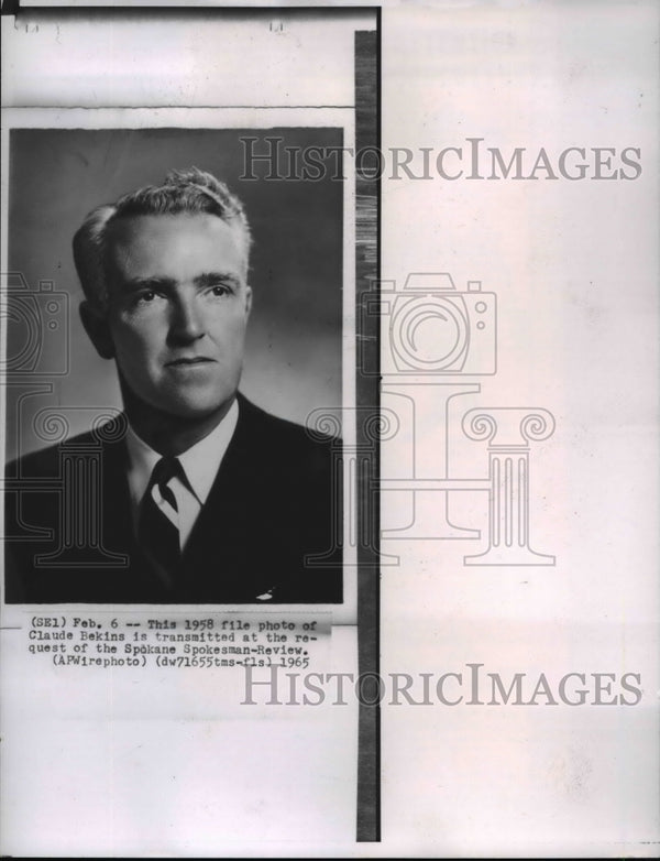 1965 Wire Photo Gov. Dan Evan named Claude Bekin and Edson Dow to new ...