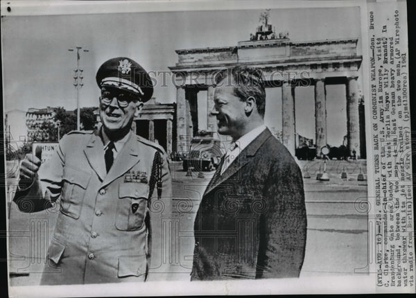 1961 Gen Bruce C Clarke commander-in-chief US Army in Europe - Historic ...