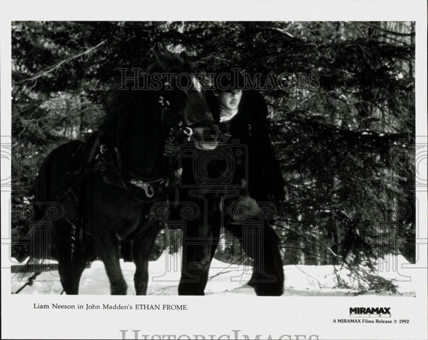 1992 Press Photo Actor Liam Neeson in John Madden's "Ethan Frome" - sr ...