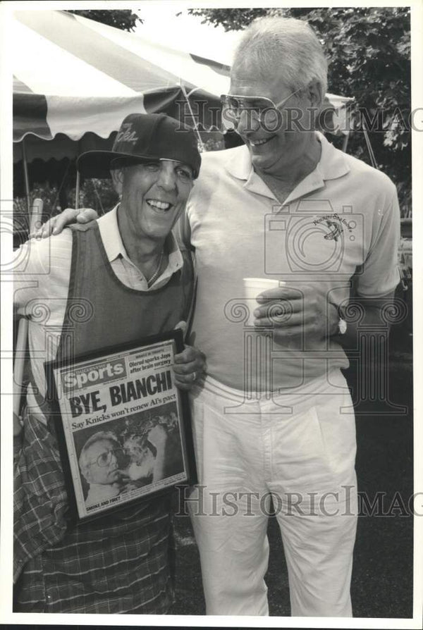1990 Press Photo Al Bianchi, New York Knick's Basketball General Manag ...