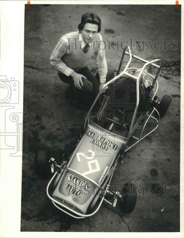 1984 Press Photo Jim Rice with Quarter-Midget K and S Racing Automobil ...