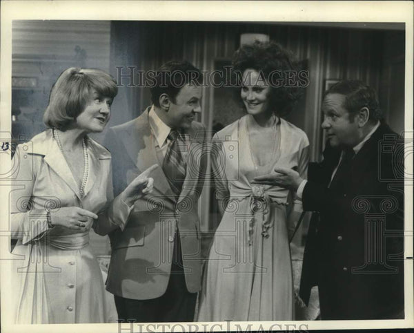 1976 Actress Marge Redmond appears with co-stars in a scene - Historic ...