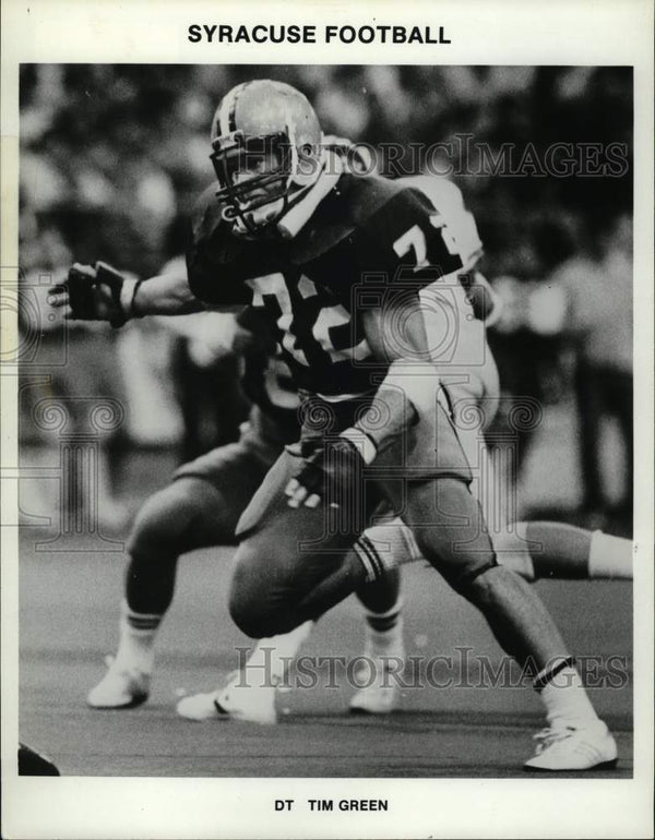 1985 Press Photo Syracuse college football player TIm Green - sys10183 ...